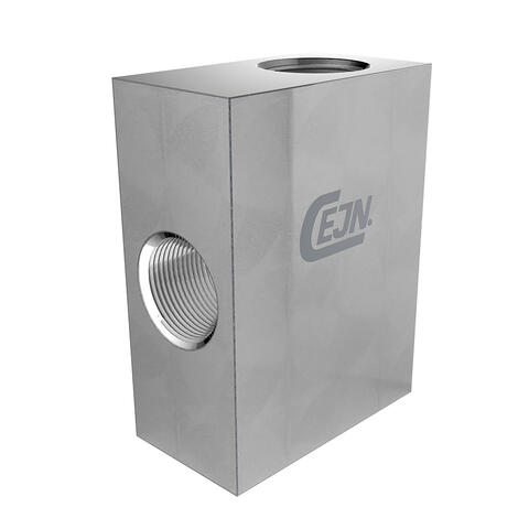 Bloc de raccordement CEJN en inox 316L, 2 voies coudées 3/8'' Gaz, 1380 bar